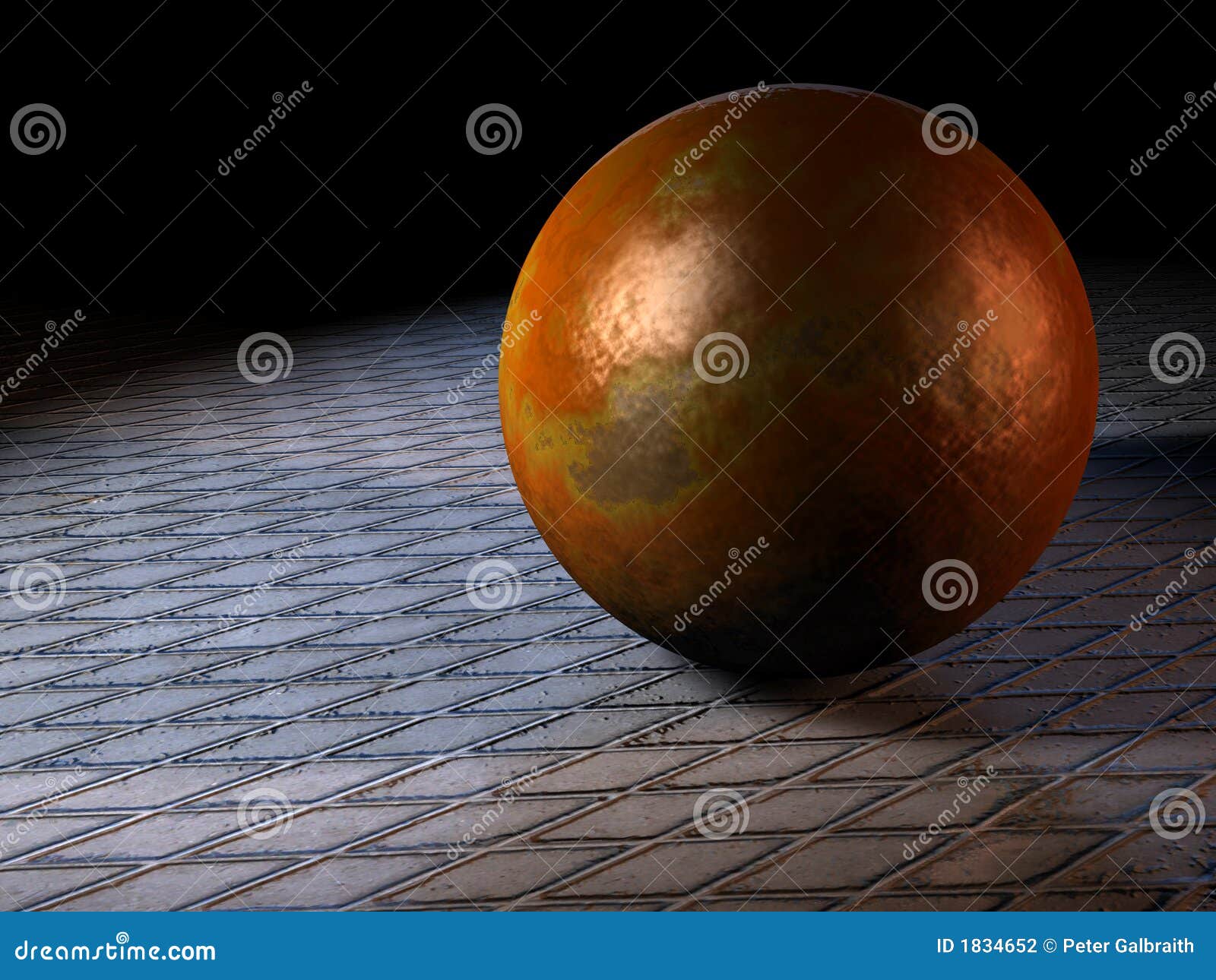 Metal ball stock illustration. Illustration of abstract - 1834652