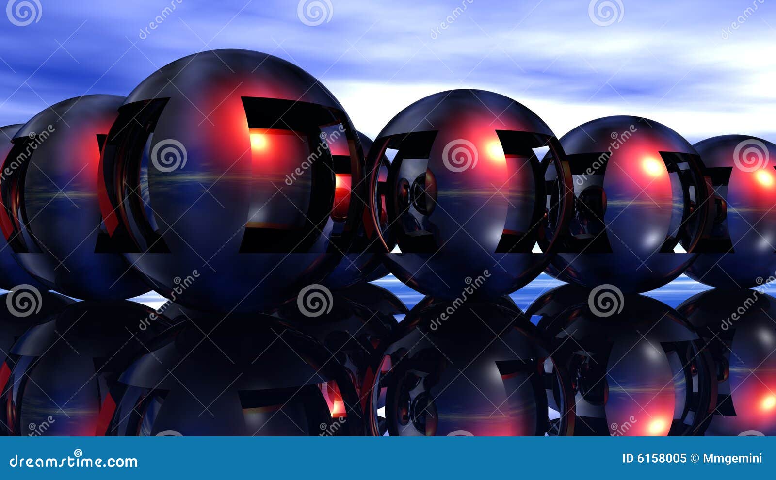 Metal balls stock illustration. Illustration of background - 6158005