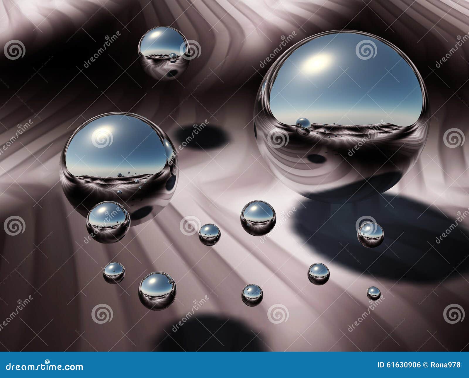 Metal balls stock illustration. Illustration of environment - 61630906