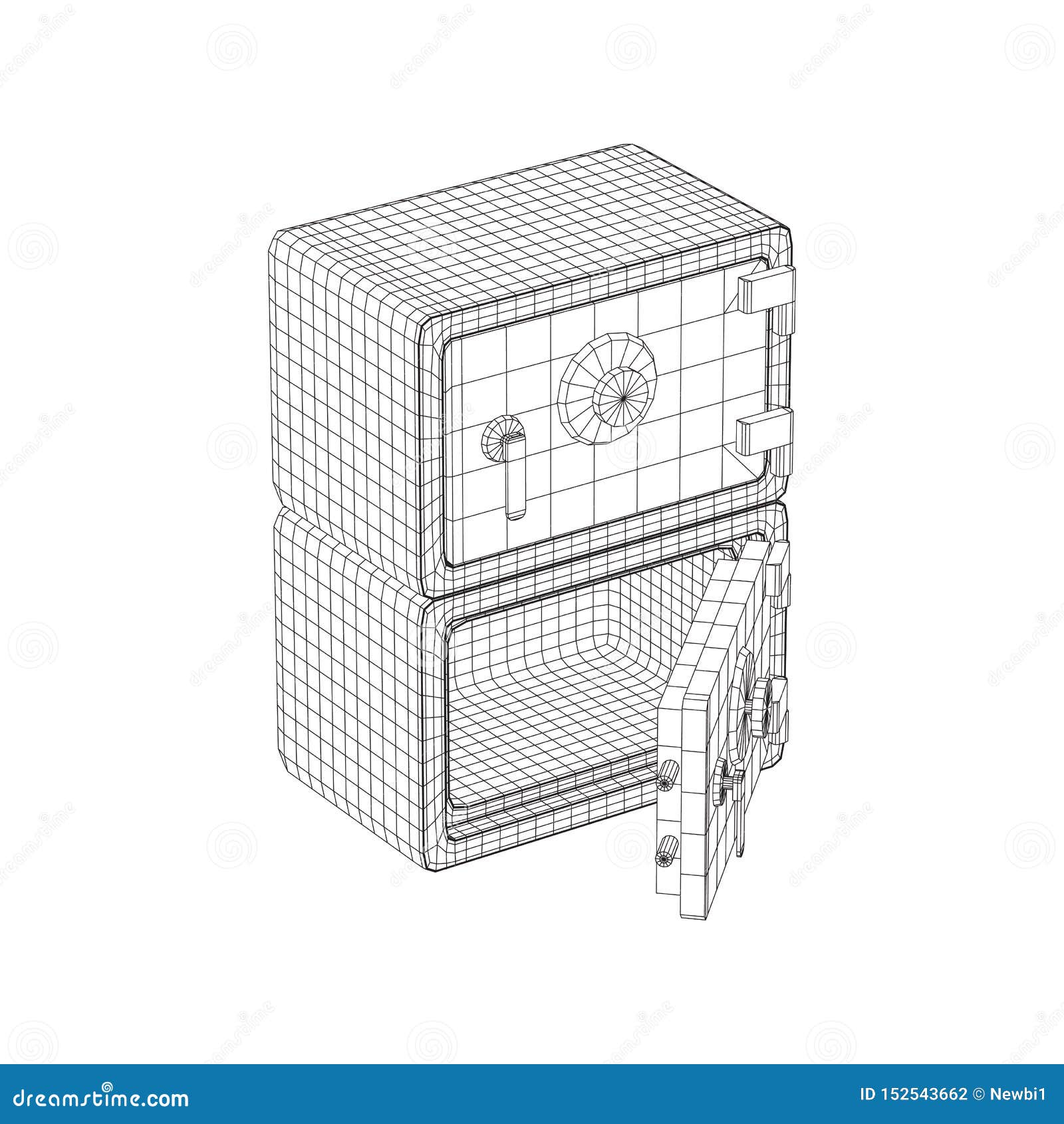 Bank vault safe vector stock vector. Illustration of closed - 152543662