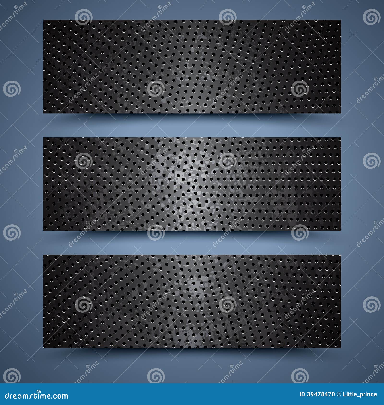 Metal Banners Templates. Abstract Backgrounds Stock Vector ...