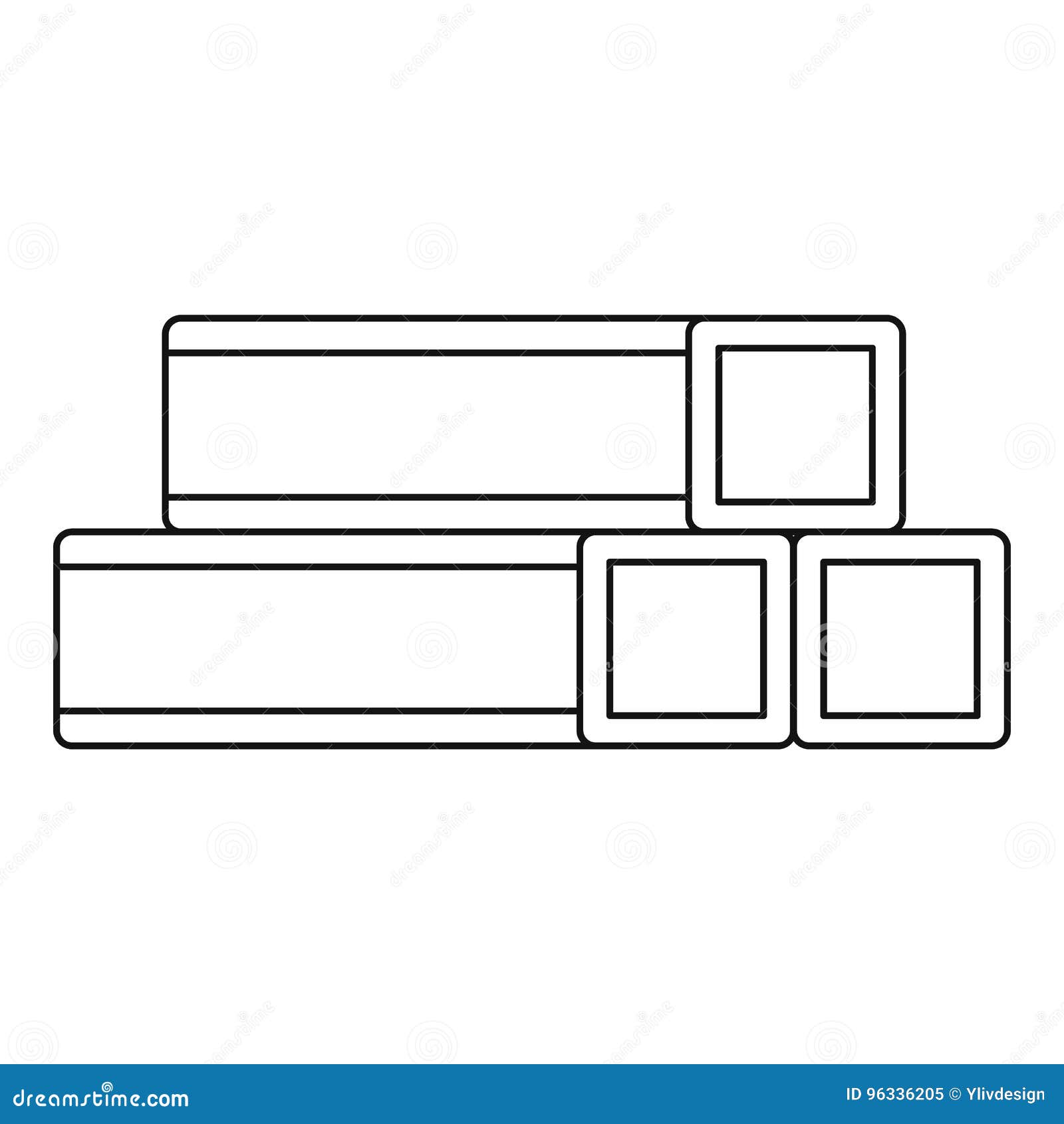 Metal Bar Icon, Outline Style Stock Vector - Illustration of instrument ...