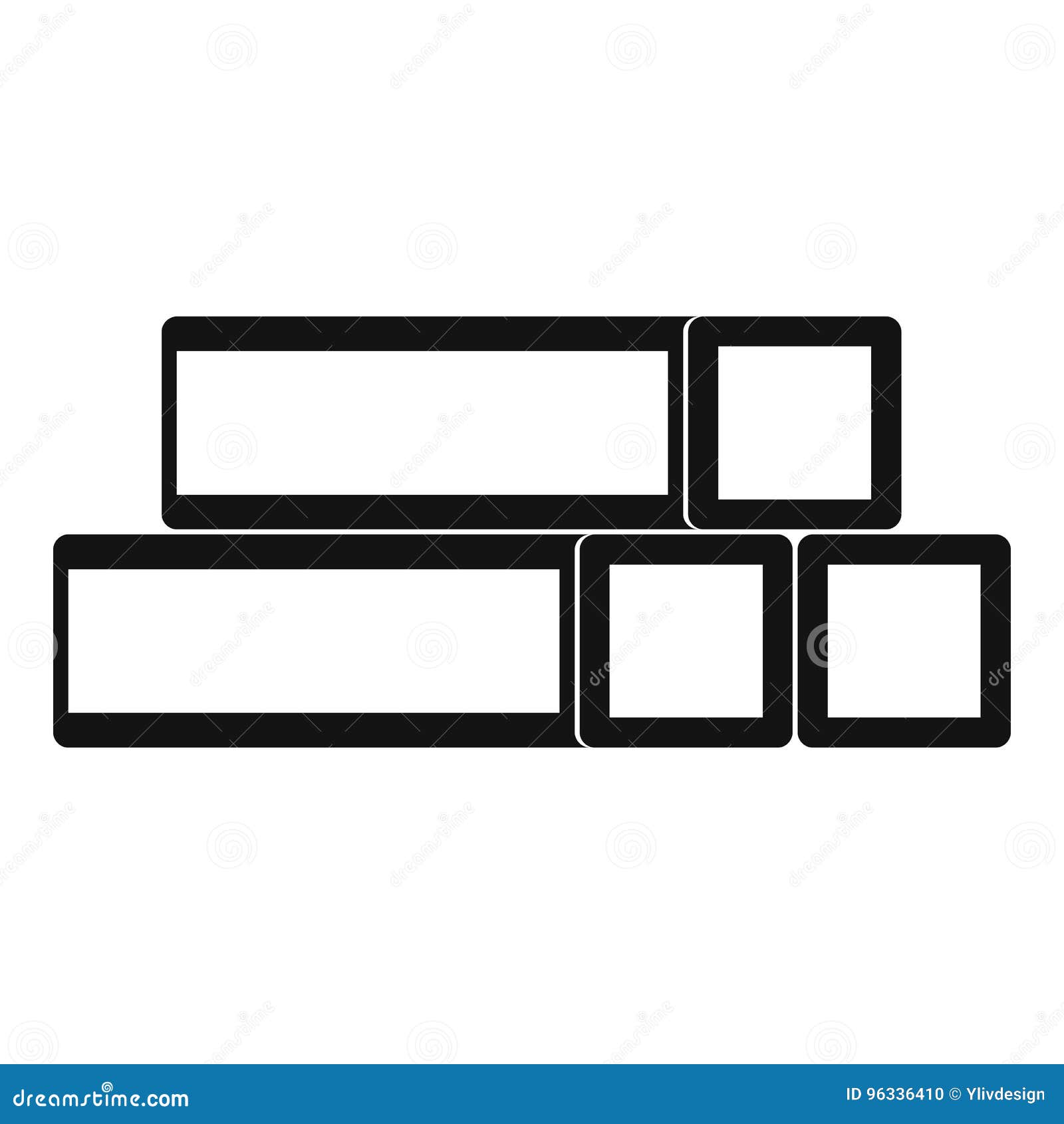 Metal Bar Icon, Simple Style Stock Vector - Illustration of industrial ...