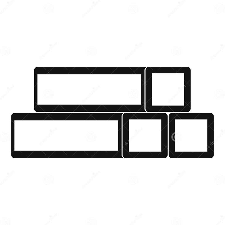 Metal Bar Icon, Simple Style Stock Vector - Illustration of industrial ...