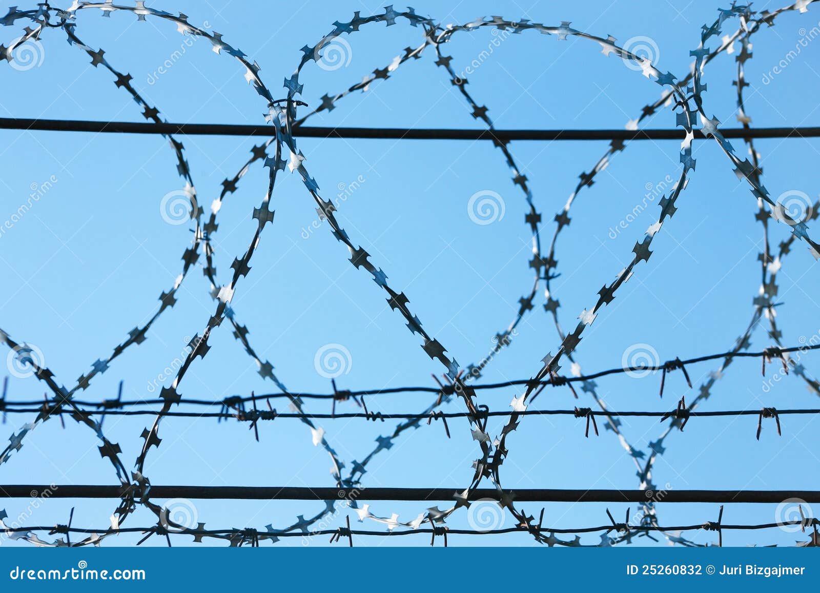 Metal barbed wire stock photo. Image of barbed, limit - 25260832