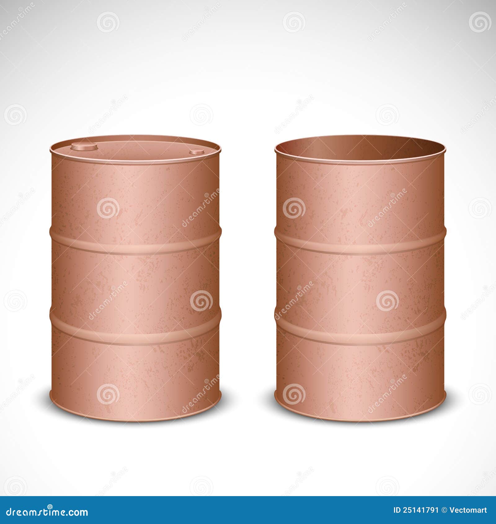 Metal Barrel With Warning Sign Cartoon Vector | CartoonDealer.com #22376139