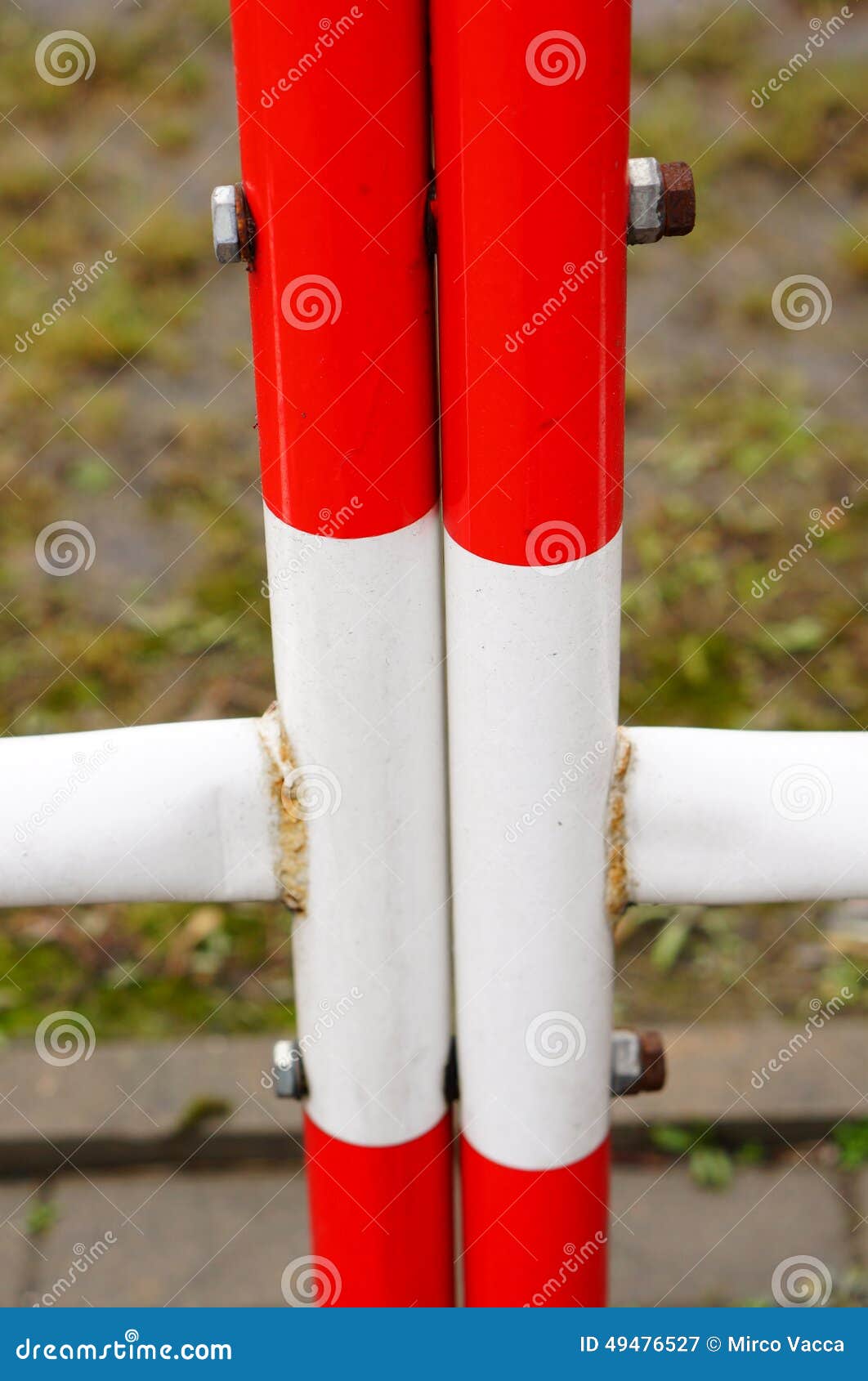 Metal barrier stock image. Image of barrier, poles, product - 49476527