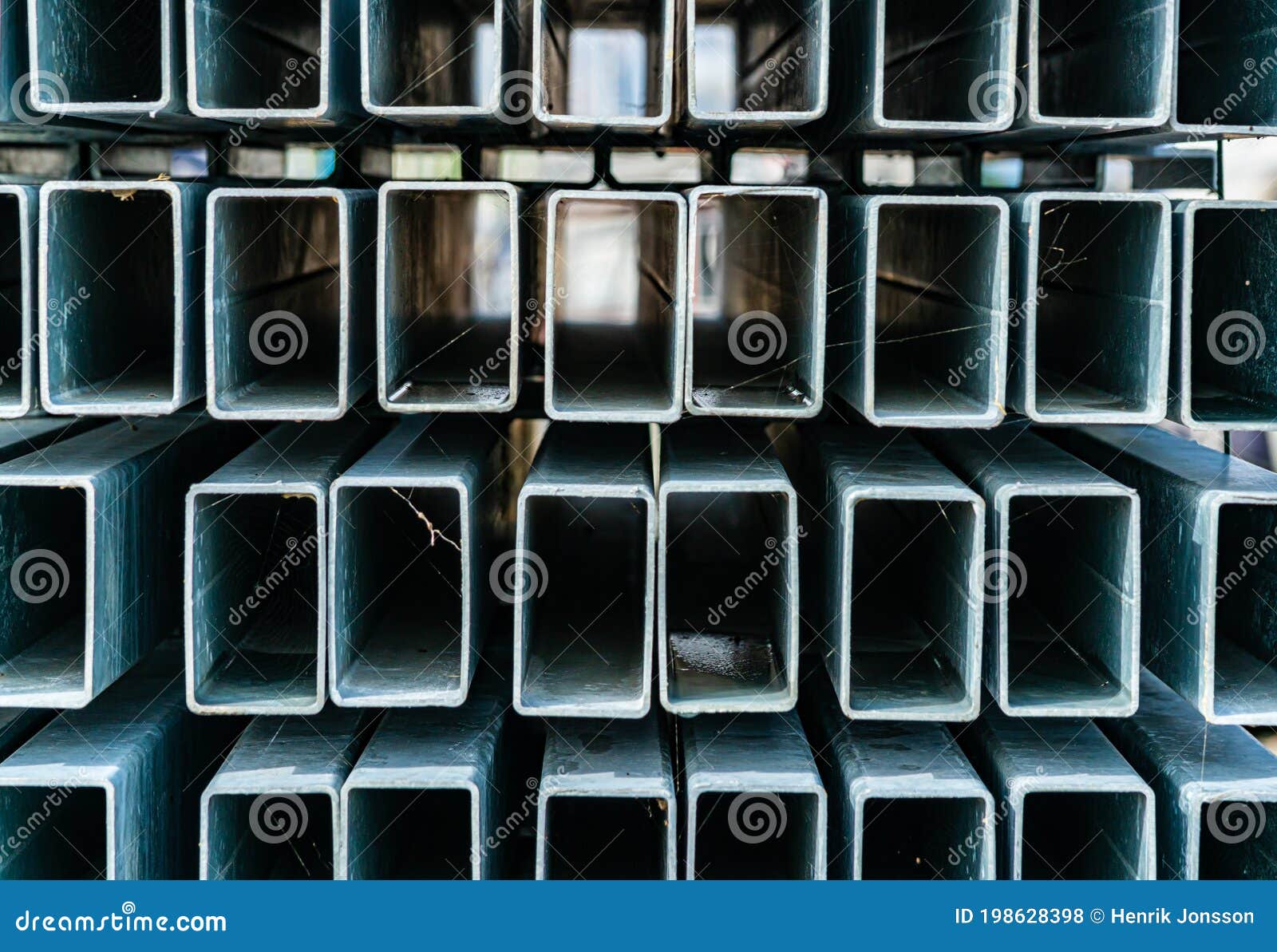 Metal Profile Bars Stacked. Stock Photo - Image of close, closeup ...