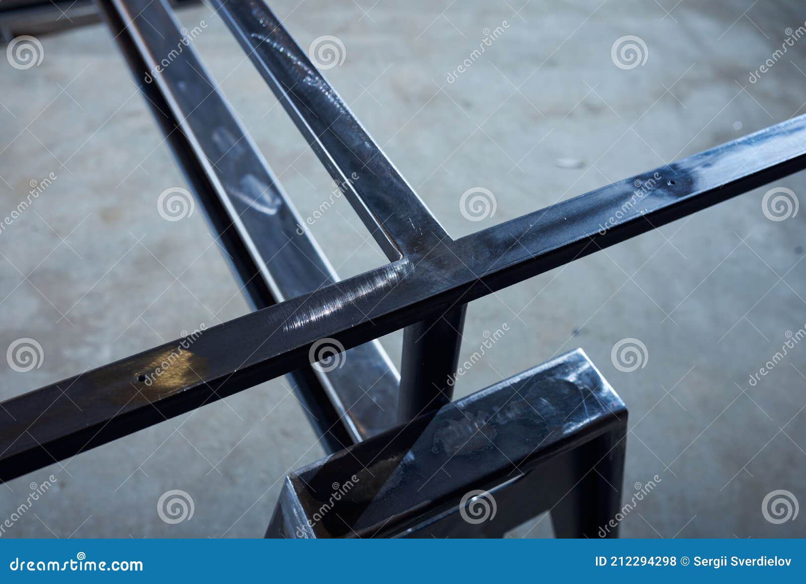 Metal Base of the Table in Production Stock Photo - Image of ...