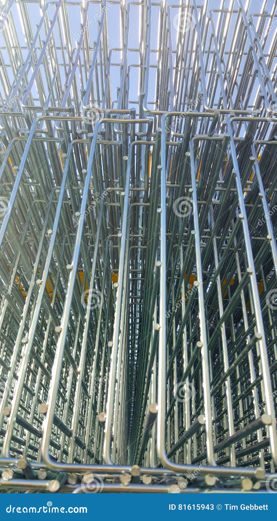 Metal basket stock image. Image of commercial, chrome - 81615943