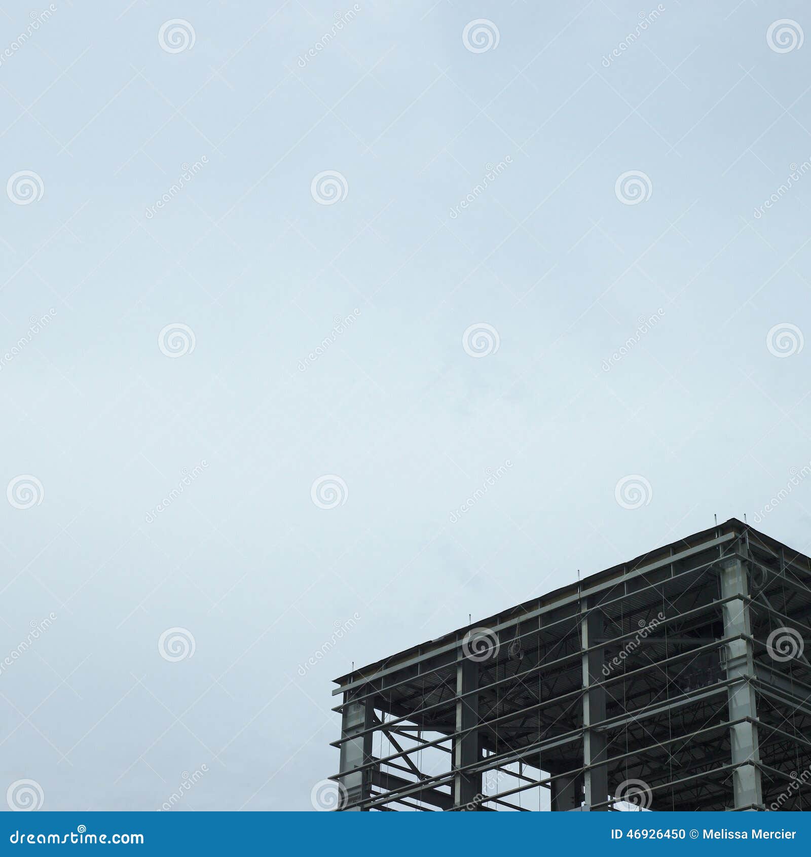 Metal beam structure stock photo. Image of modern, industrial - 46926450