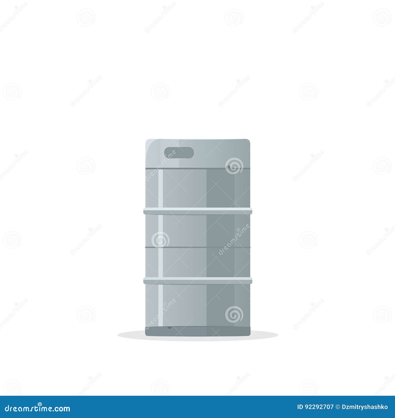 Metal beer keg stock vector. Illustration of drum, booze - 92292707