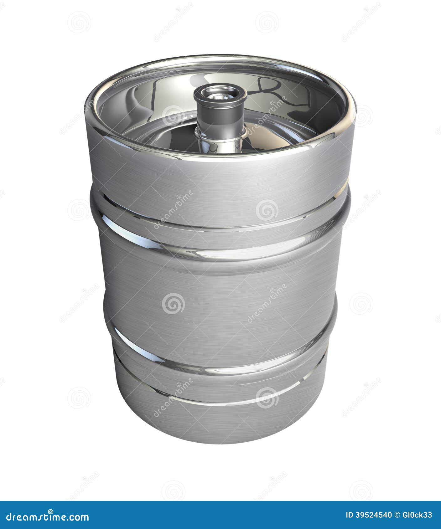 Metal Beer Kegs Vector Icons. Black And White Outline Illustrations On ...