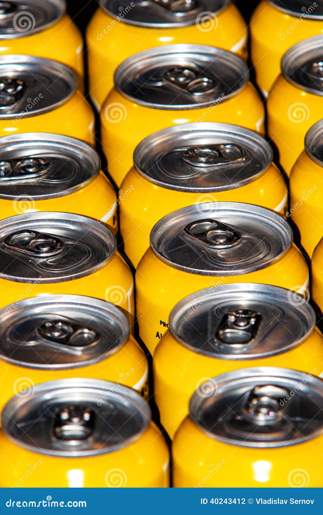 Metal beverage cans stock photo. Image of store, steel - 40243412