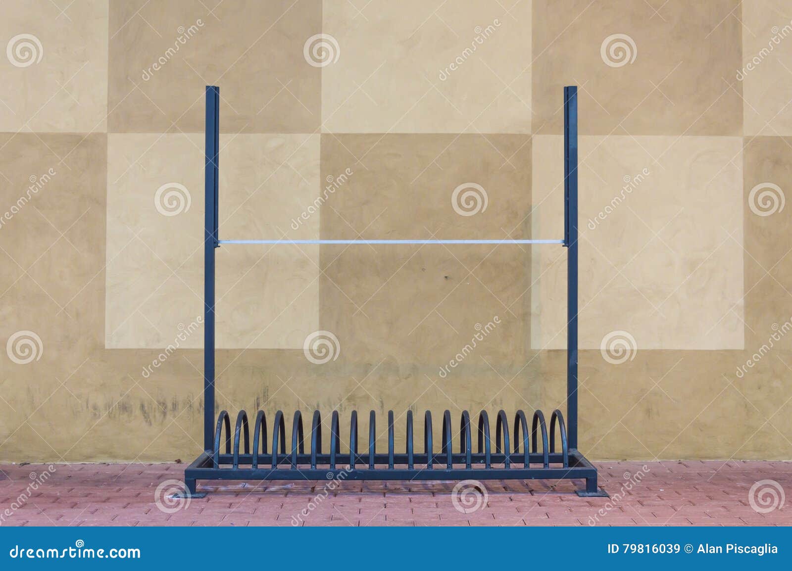 Metal bike racks stock image. Image of steel, cycle, building - 79816039