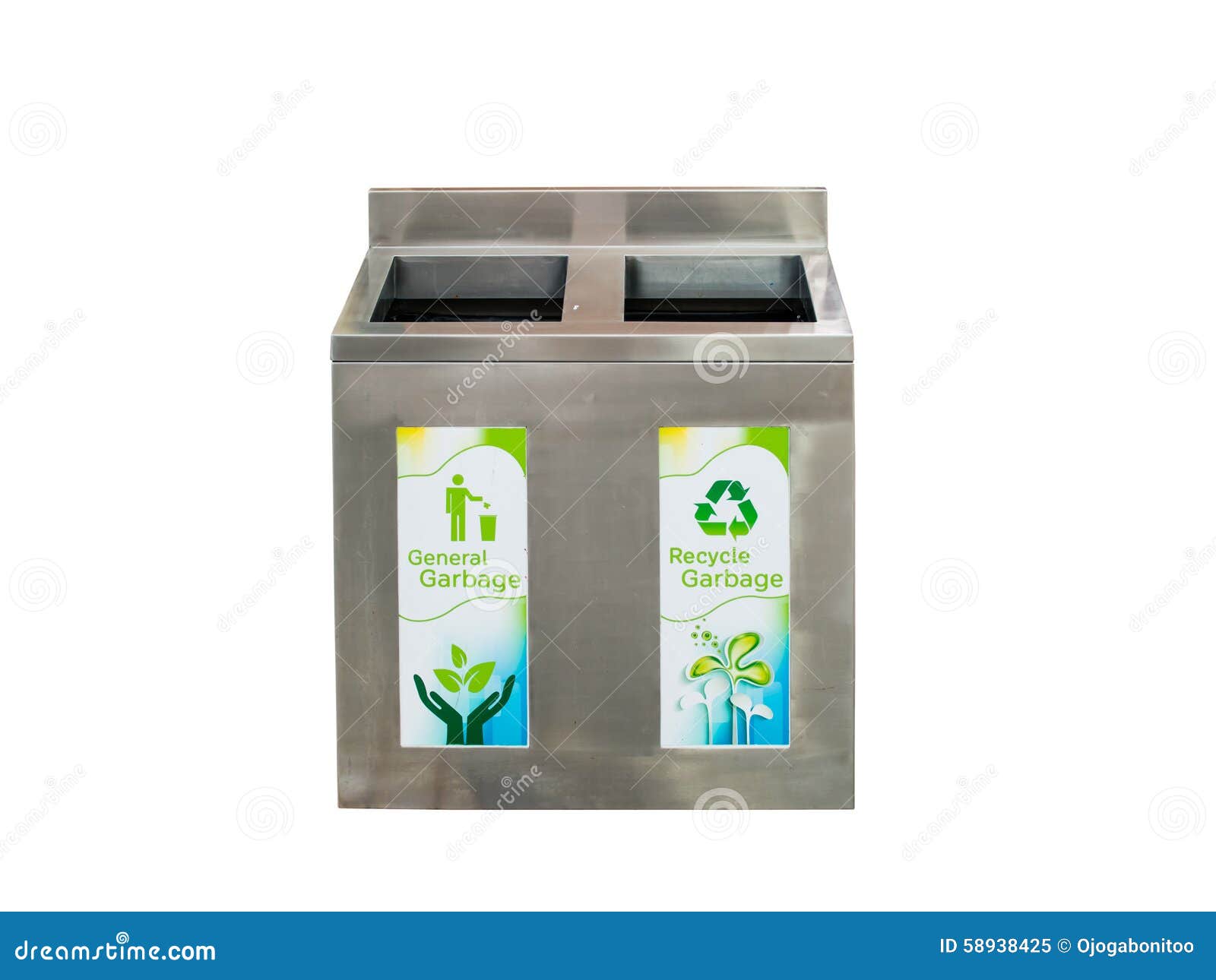 Metal Bin General Recycle Garbage Slot Stock Photos - Free & Royalty ...