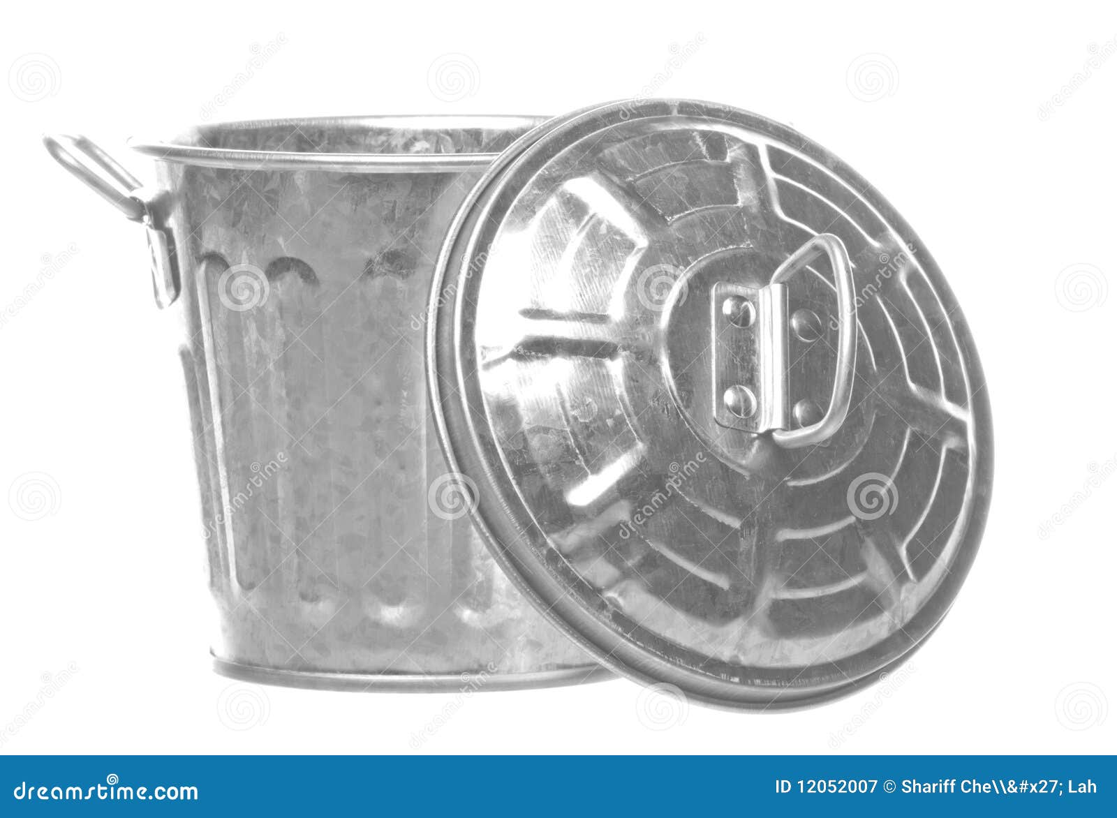 Metal Bin Isolated stock image. Image of aluminium, pails - 12052007