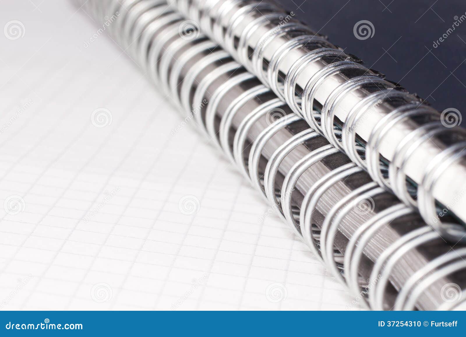 Metal binding notebook stock photo. Image of note, leather - 37254310