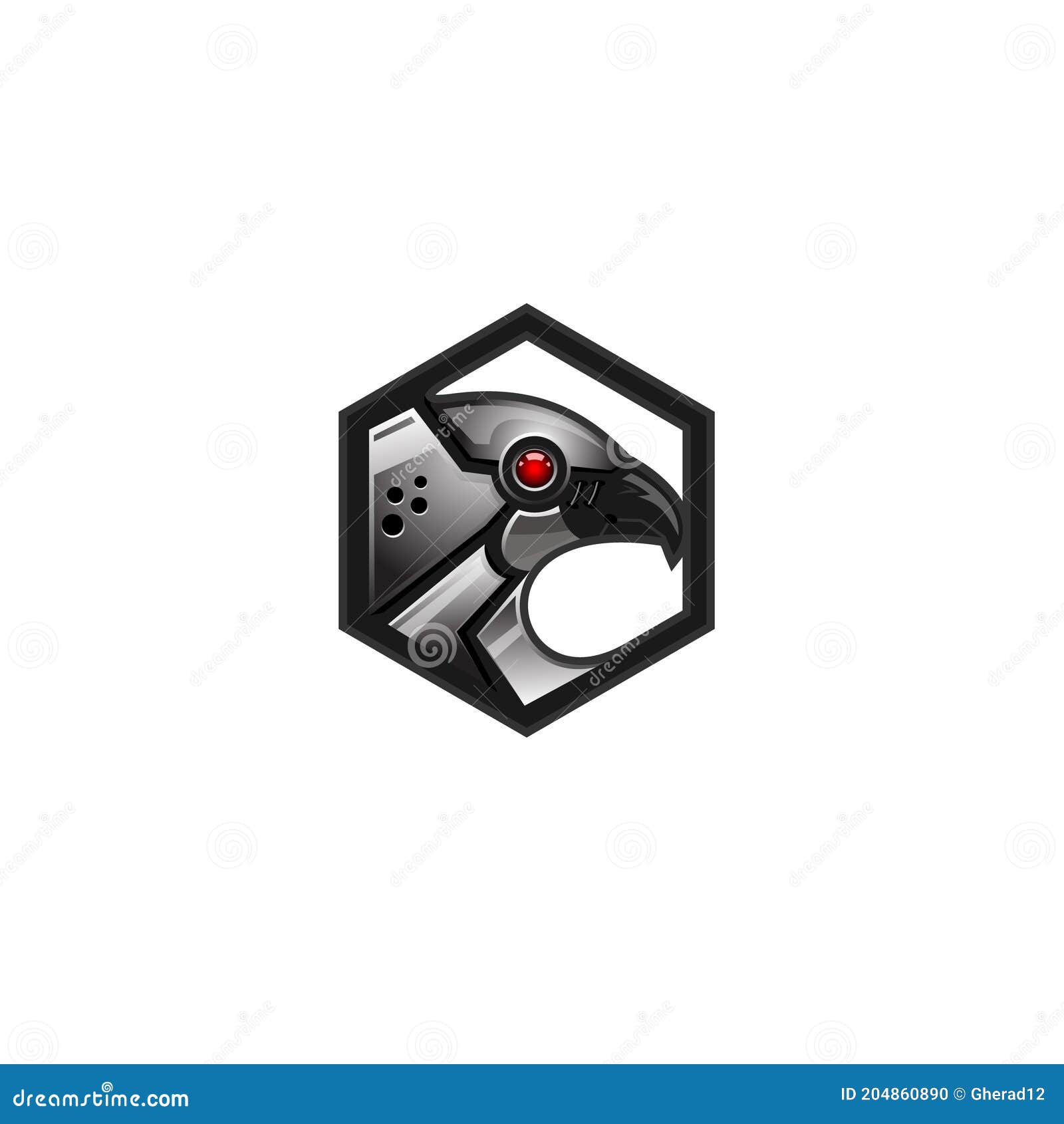 Bird Robot Mascot Logo Design Cartoon Vector | CartoonDealer.com #252985113