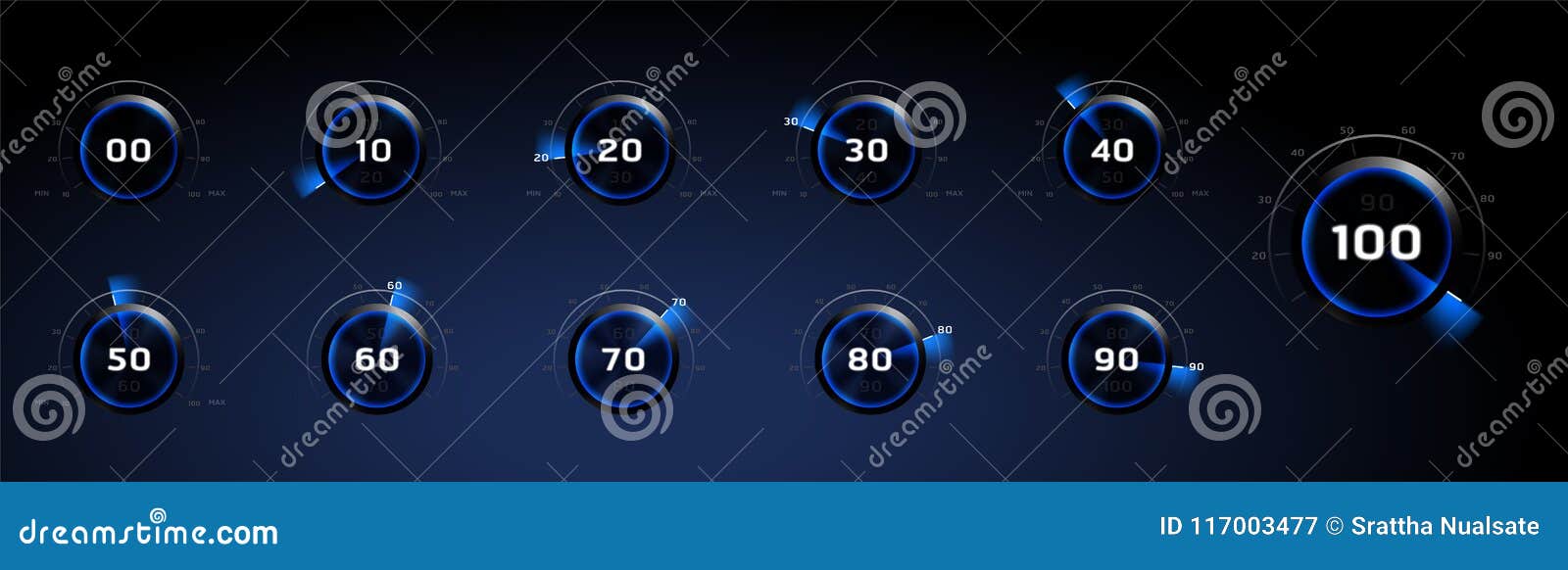 The Metal Black Chrome Rotating Blue Light Switch Level for Electrical ...