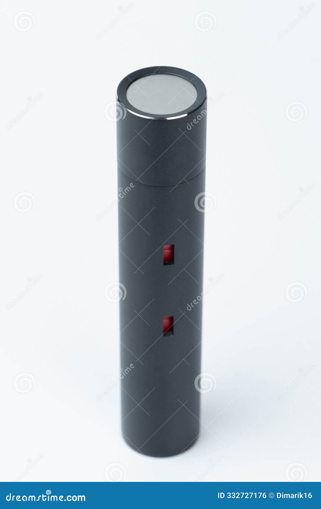 Metal Black Cylinder Microphone Stock Photo - Image of cylindrical ...