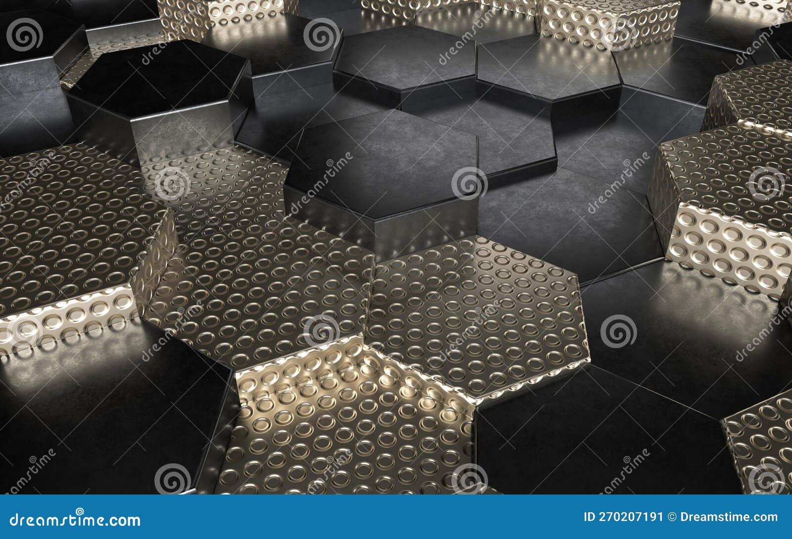 3d Metal Displaced Exploded Background, With Red Glow. Stock ...