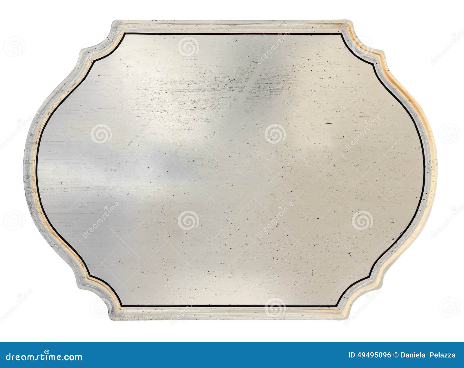 Metal blank label stock photo. Image of plate, abstract - 49495096