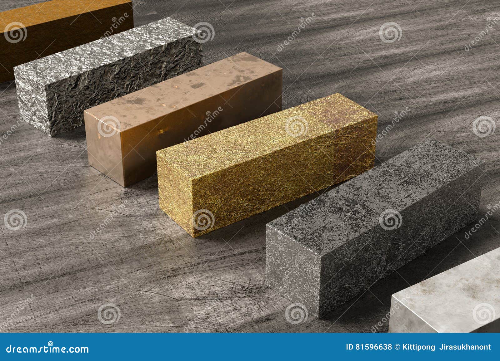 Metal bllocks stock photo. Image of bars, platinum, industrial - 81596638