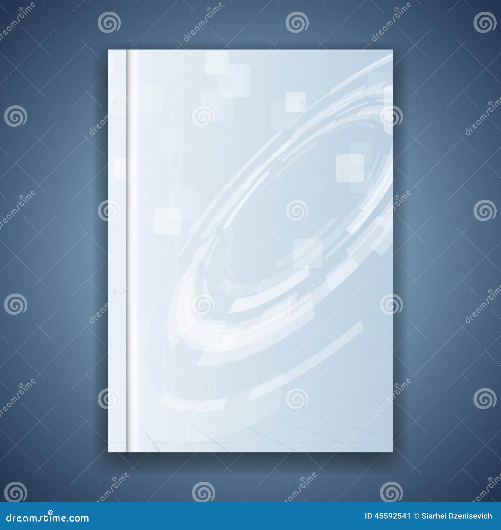 Metal Blue Folder Template Hi-tech Element Stock Vector - Illustration ...