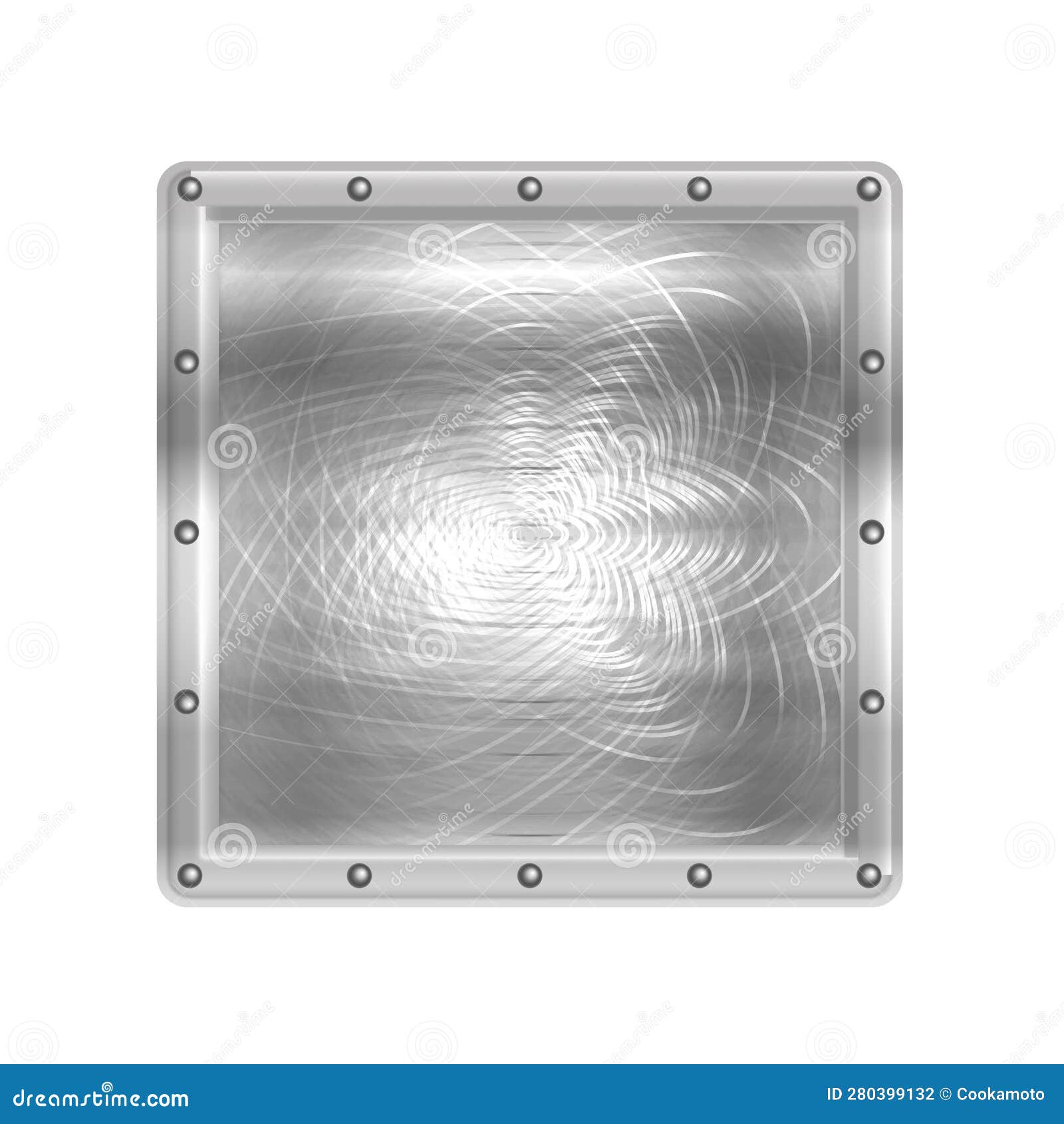 Metal Board with Pattern or Tracery. Vector Sign Stock Vector ...