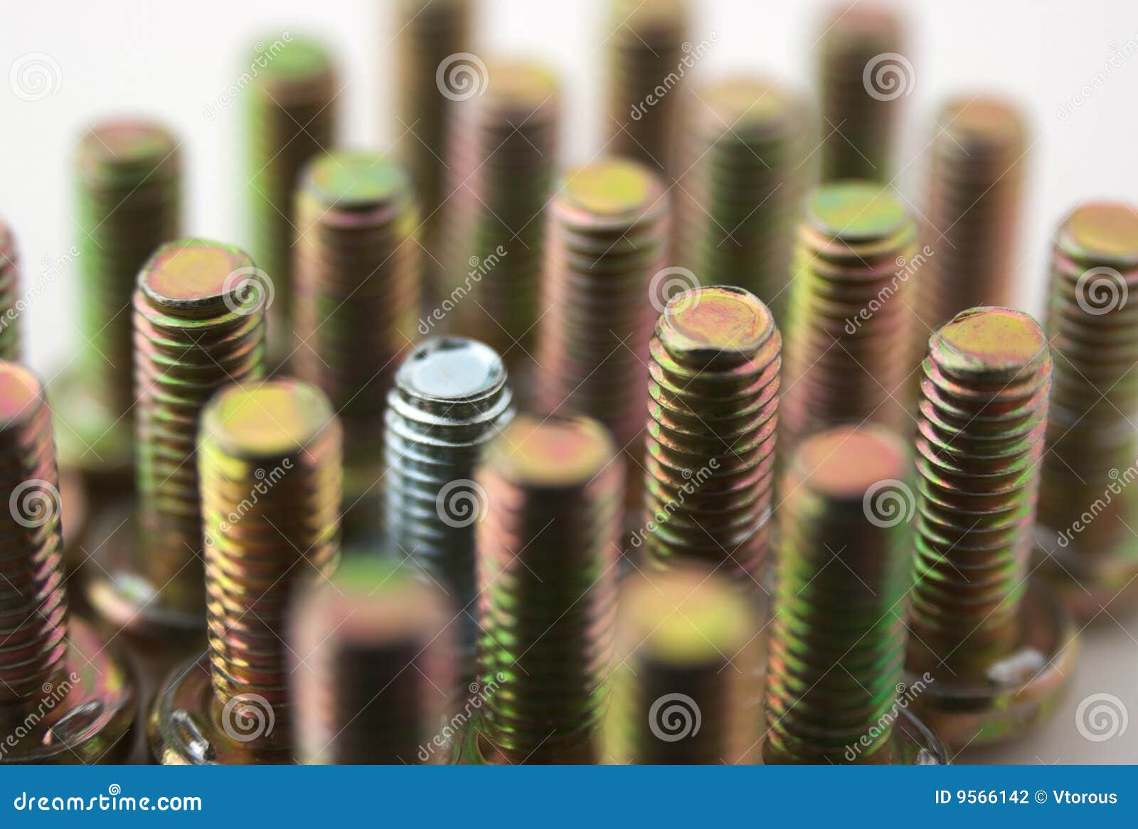 Metal bolts stock photo. Image of build, industry, close - 9566142