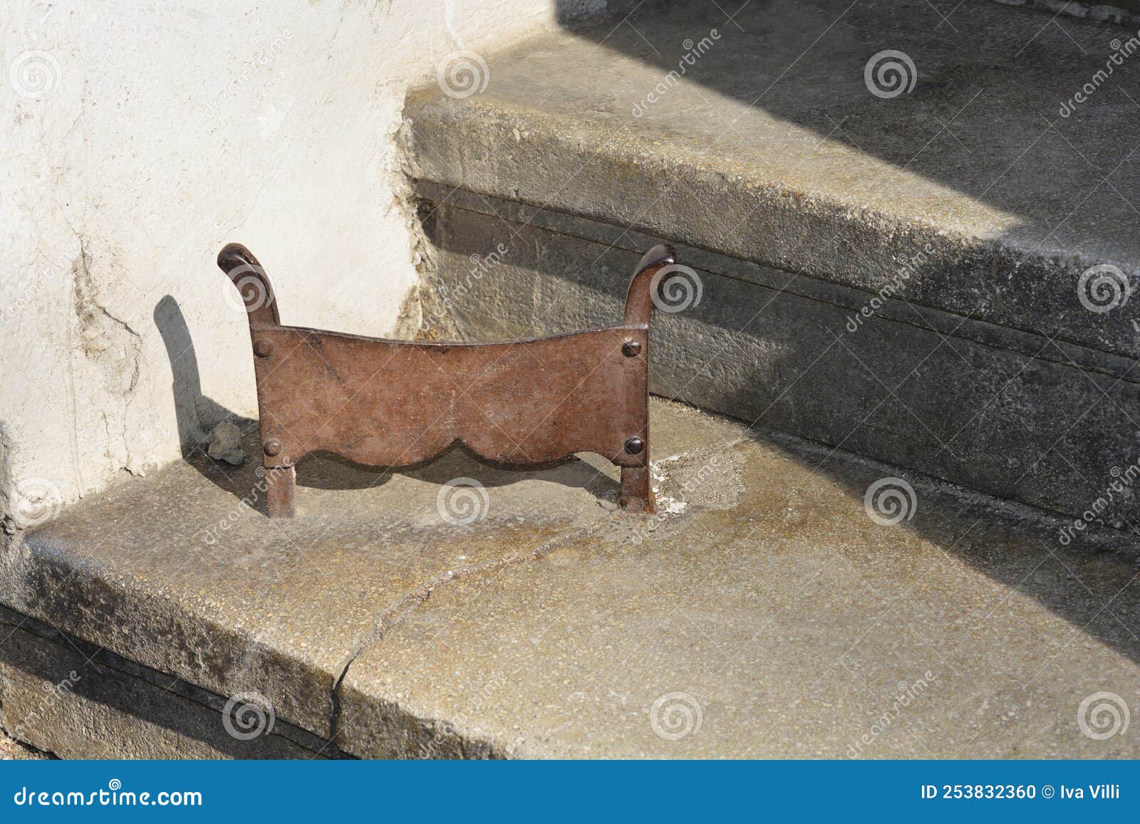 Metal boot scraper stock photo. Image of dirt, vintage - 253832360