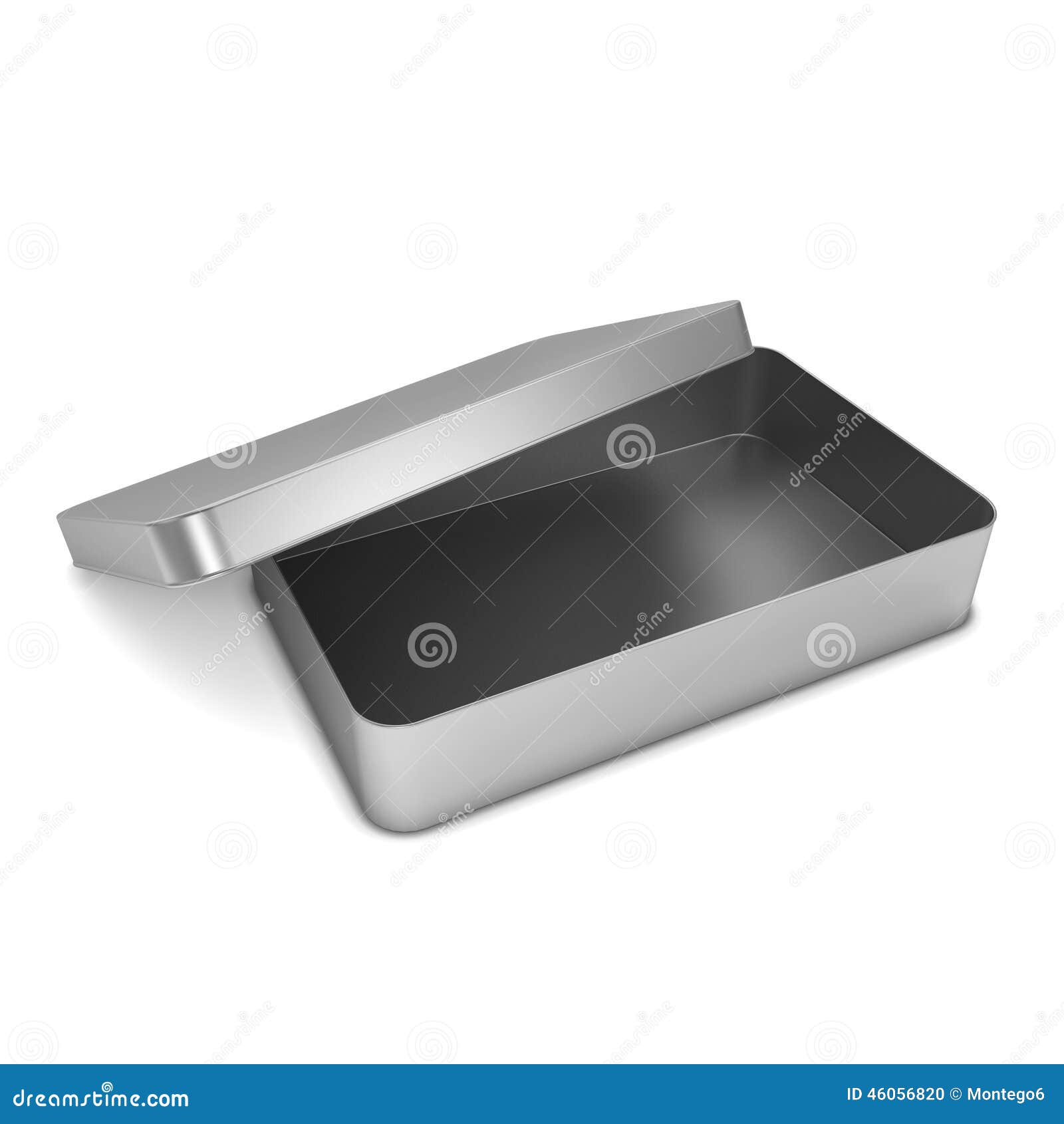 Metal box stock illustration. Illustration of blank, metal - 46056820