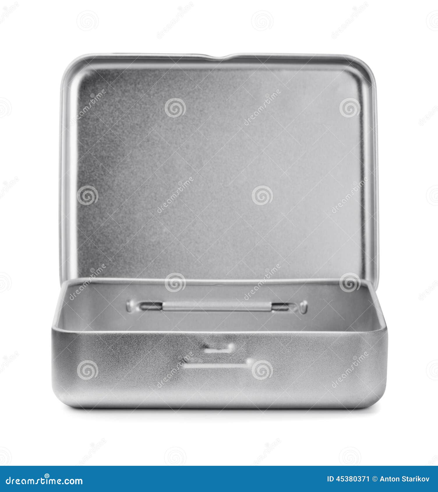 Metal box stock image. Image of merchandise, open, isolated - 45380371