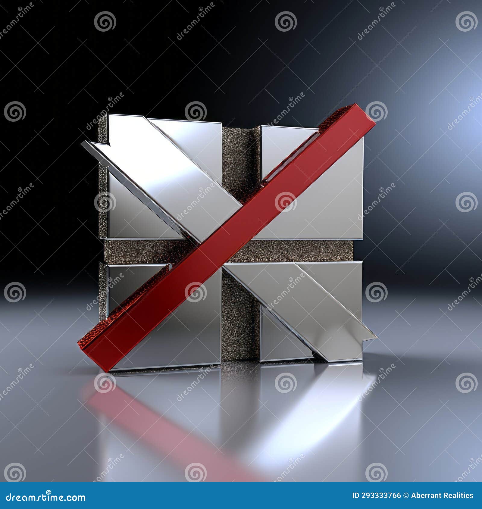 A Metal Box with a Red Cross on it Stock Illustration - Illustration of ...