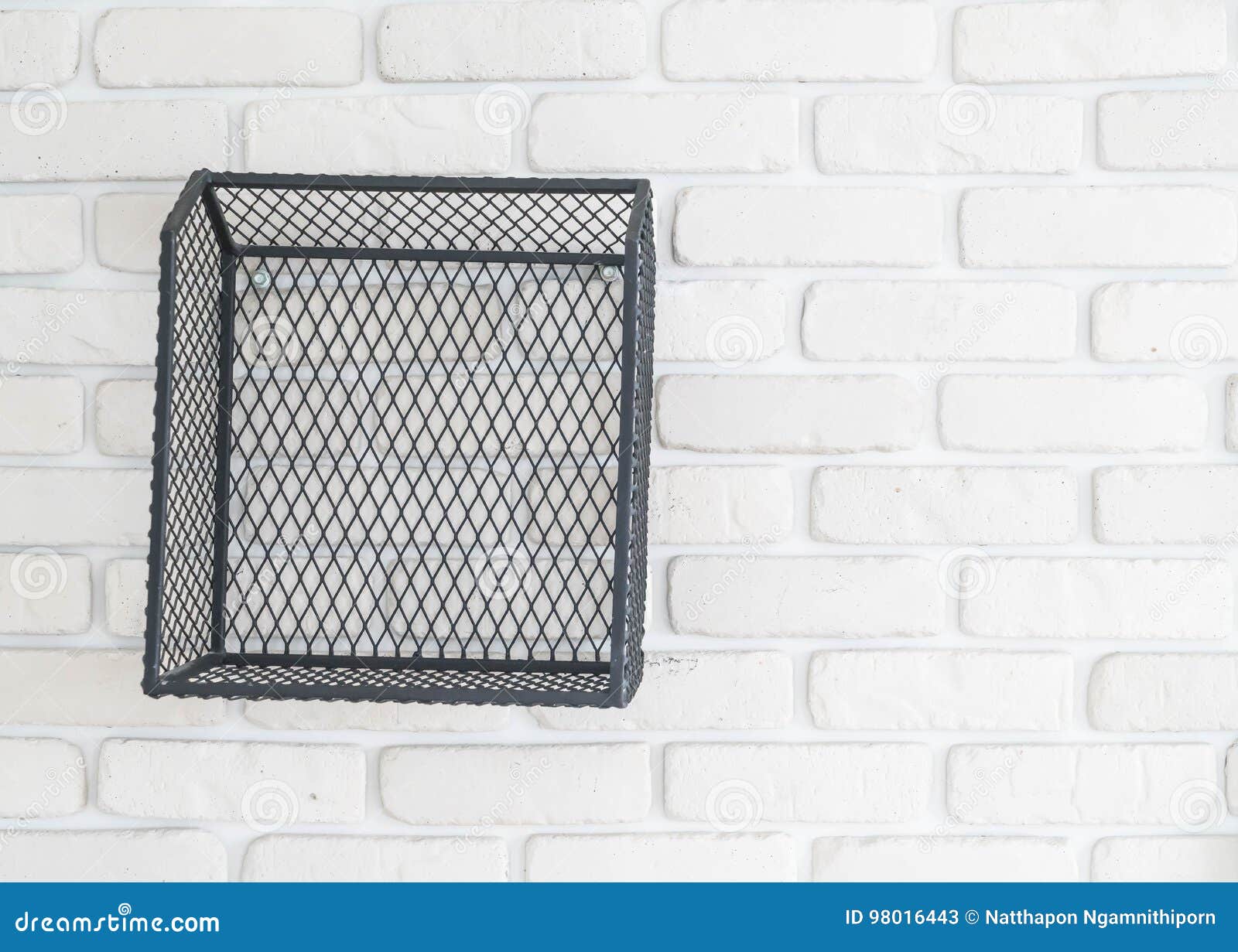 Metal Box Shelf Interior Decoration Stock Image - Image of metal ...