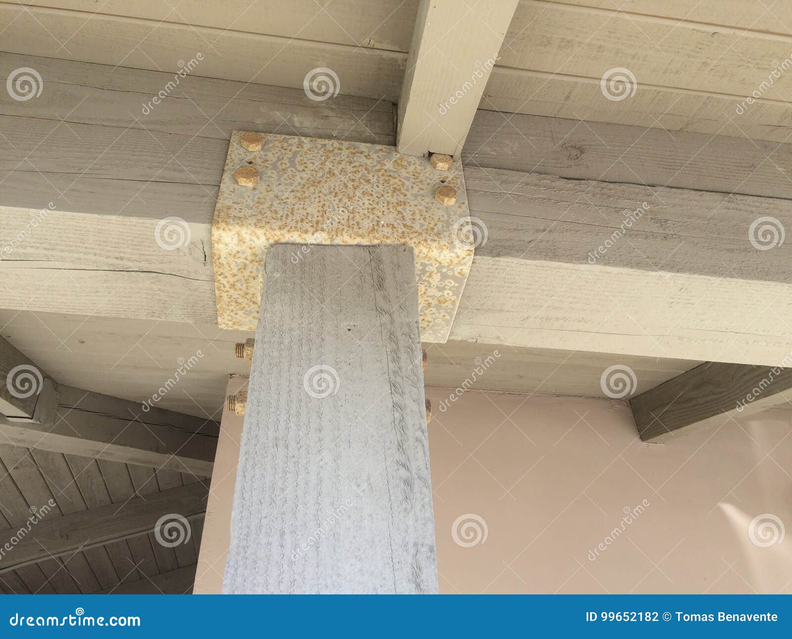 Metal Bracket Structure Beam Support Stock Photo - Image of height ...