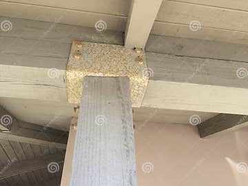 Metal Bracket Structure Beam Support Stock Photo - Image of height ...