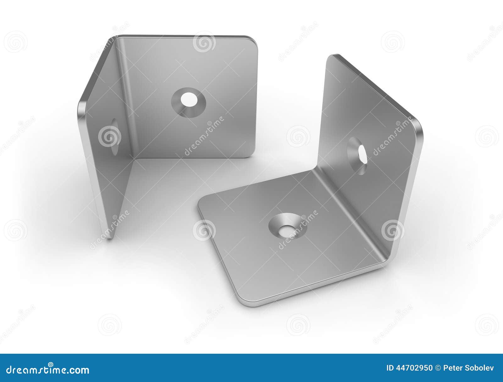 Metal brackets stock illustration. Illustration of brackets - 44702950