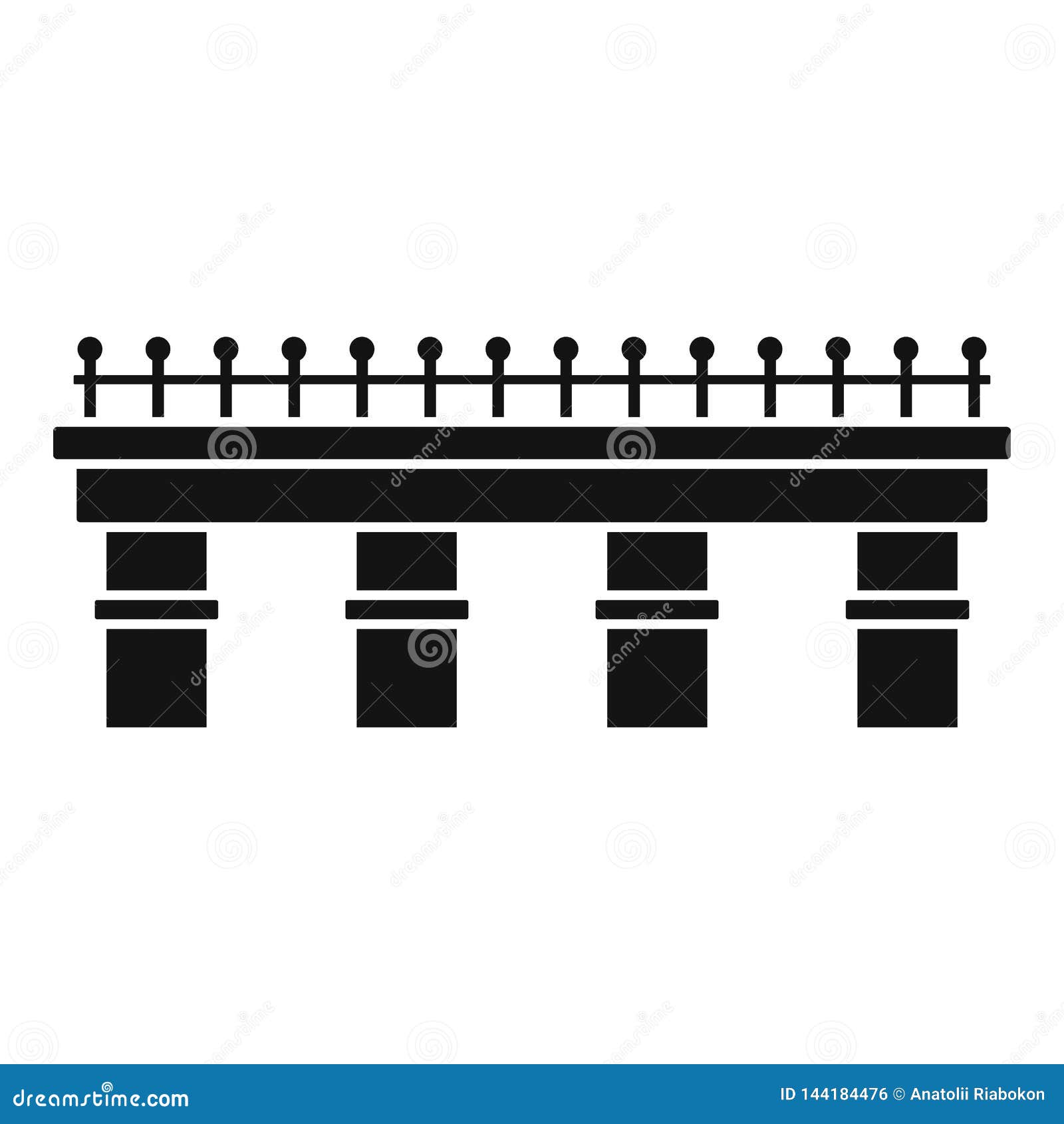 Metal Bridge As Structure For Spanning Physical Obstacle Vector Set ...