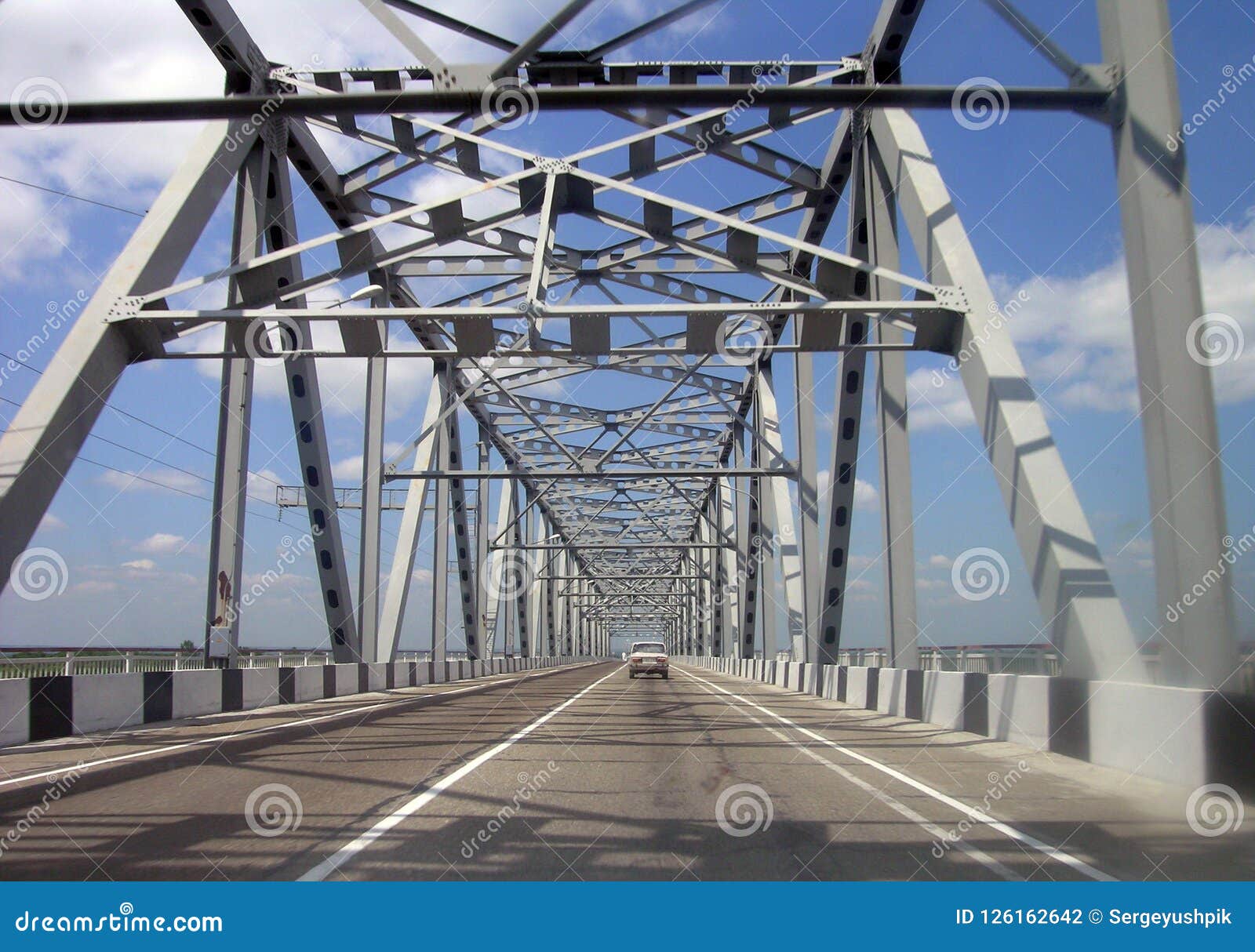 Metal Bridge Over the River. Stock Photo - Image of arch, bridge: 126162642