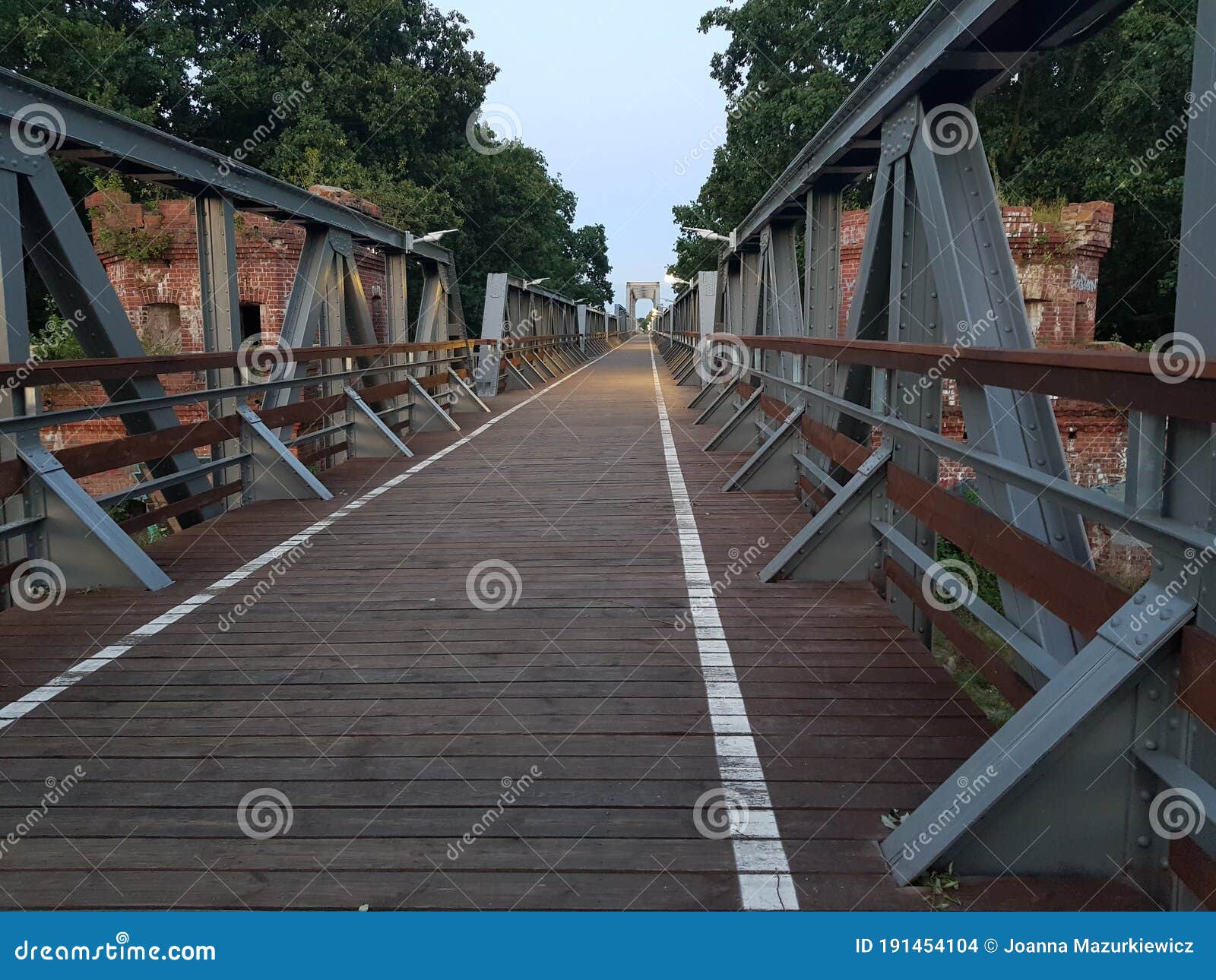 Metal Bridge - Pathway Stock Photography | CartoonDealer.com #191454104