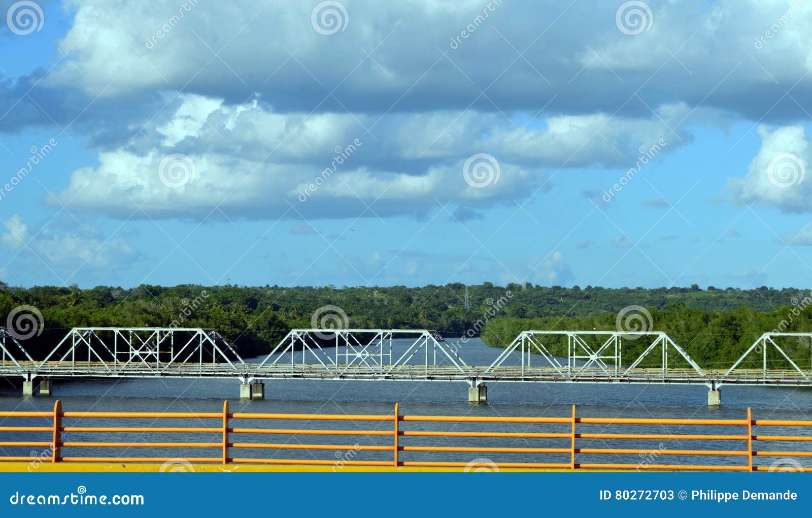 Metal bridge on stilts stock image. Image of structure - 80272703