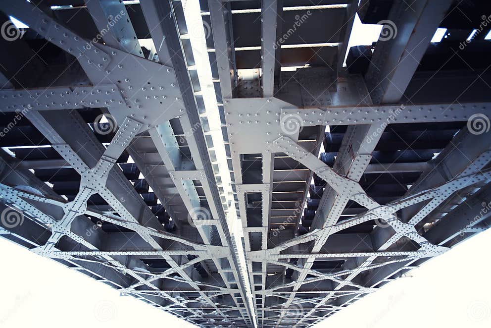 Metal bridge structure stock photo. Image of large, detail - 22981376