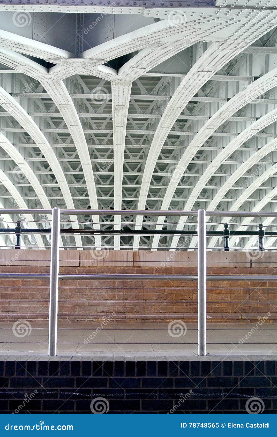 Metal bridge structure stock image. Image of england - 78748565