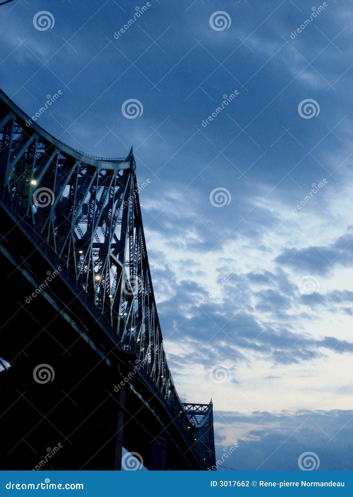 Metal bridge at sunset stock photo. Image of bridge, sunrise - 3017662