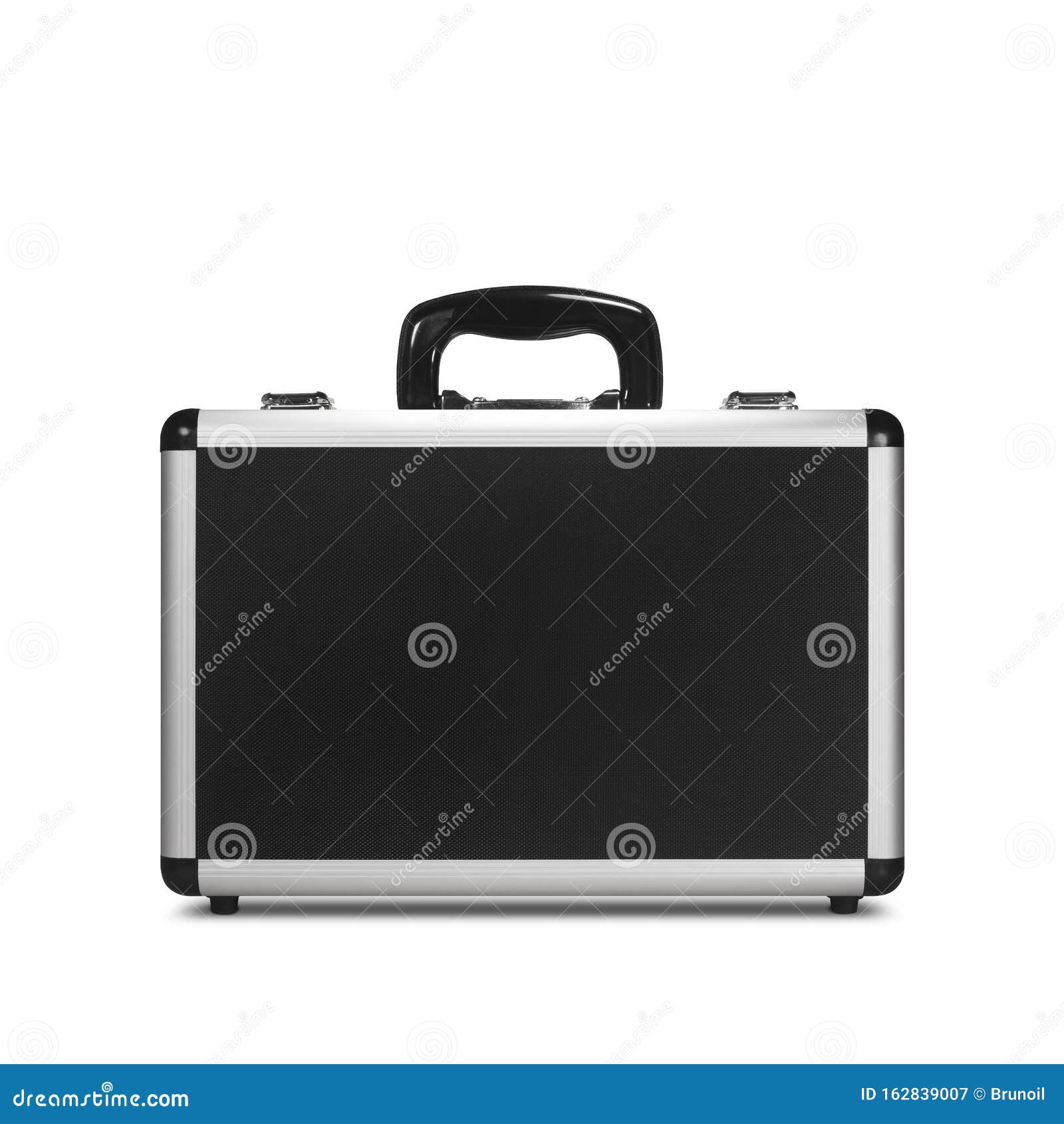Metal Briefcase stock image. Image of square, clipping - 162839007