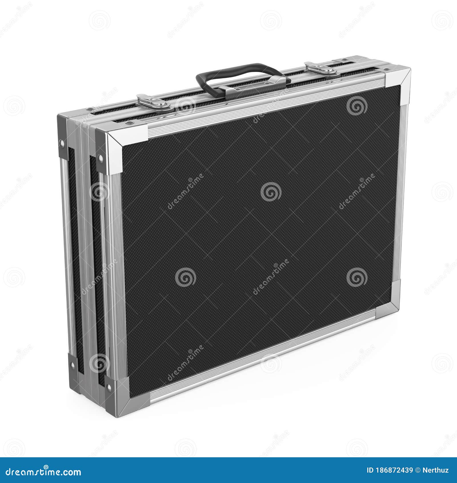 Metal Briefcase Isolated stock illustration. Illustration of travel ...