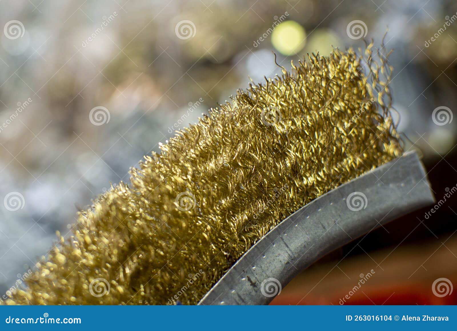 Metal Brushes for Metal Processing on a Black Background. Repair Tools ...