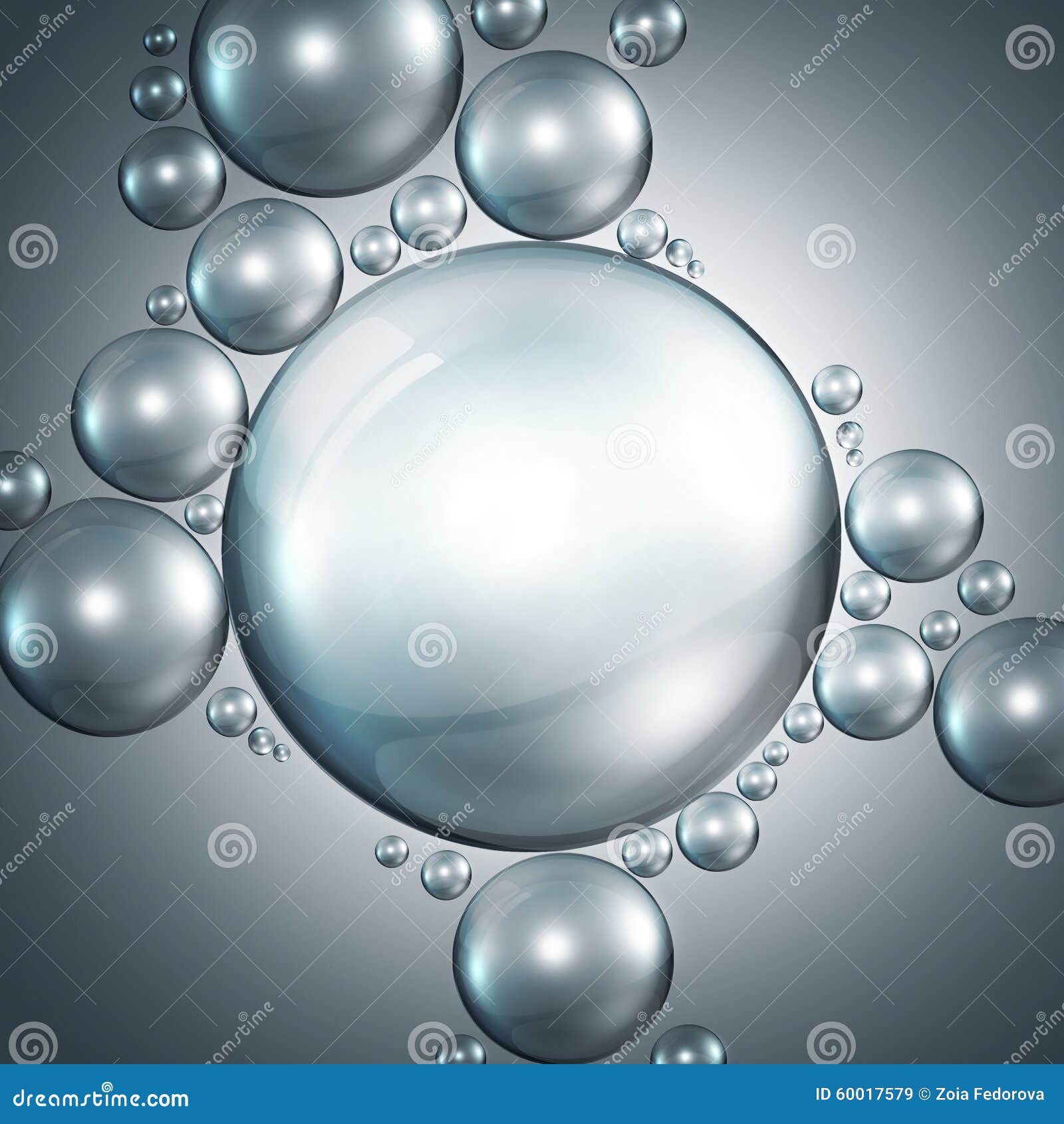 Metal bubbles stock illustration. Illustration of template - 60017579